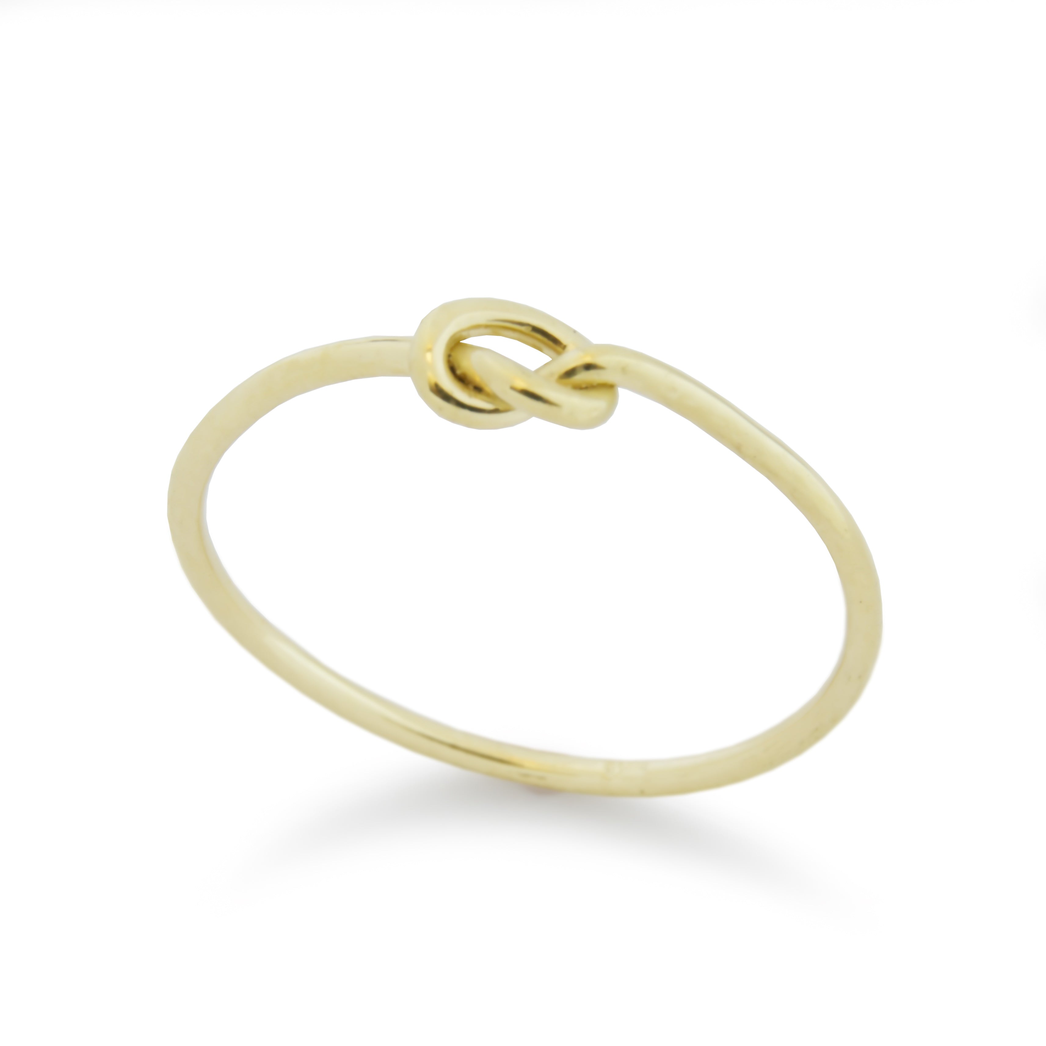 RG1010 Gold Friendship Ring with knot – ArtisanEffect
